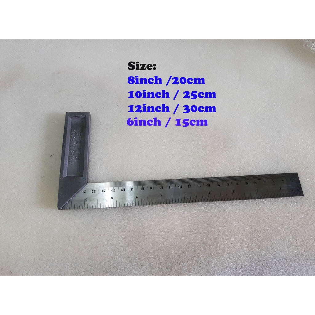 Steel L-Square Angle Ruler / Pembaris Sesiku L Steel | Shopee Malaysia