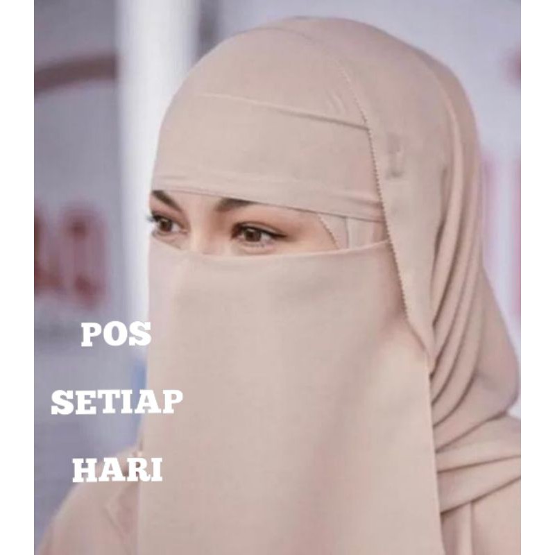 NIQAB MUSLIMAH ALA NEELOFA KAIN HEAVY CHIFFON | Shopee Malaysia
