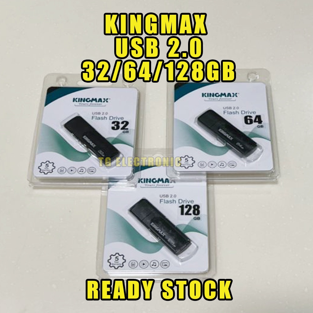 Kingmax USB 2.0 3.2 (32GB/64GB/128GB) Pendrive Flash Drive | Shopee ...