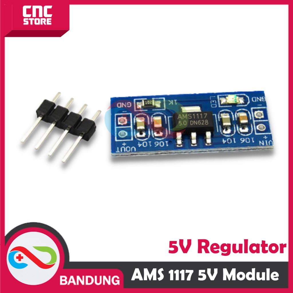 Ams1117 5V 5 1A STEP DOWN REGULATOR POWER SUPPLY ADAPTER BOARD | Shopee ...