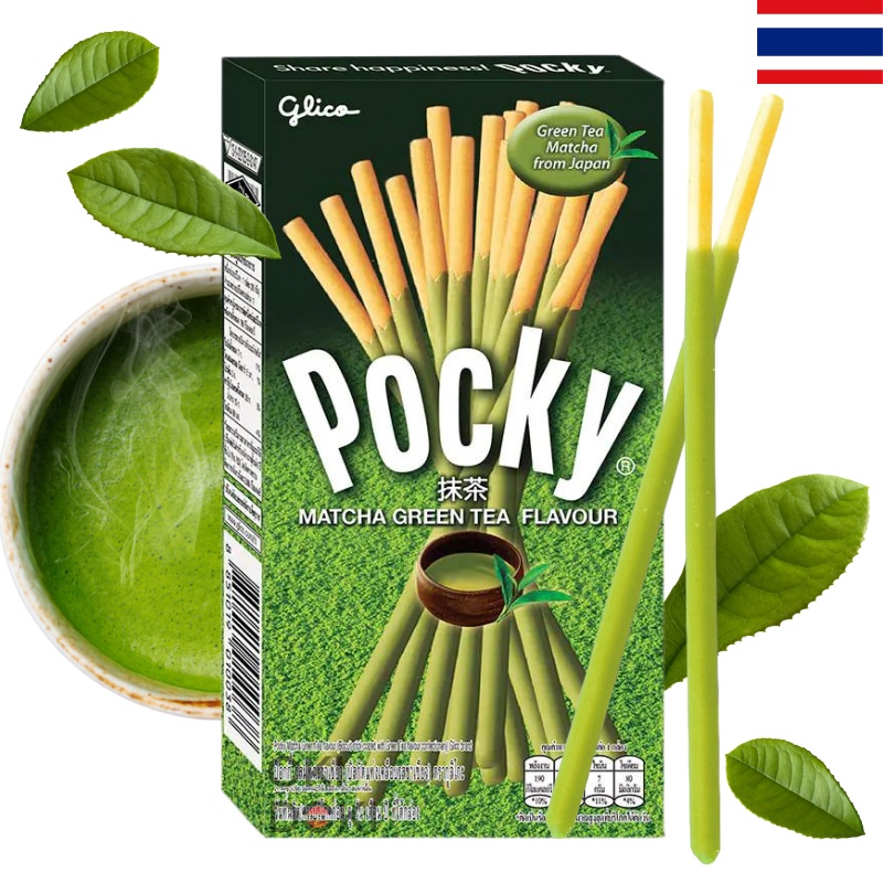 Glico Pocky Matcha Green Tea Flavour Biscuit Sticks 39g | Shopee Malaysia