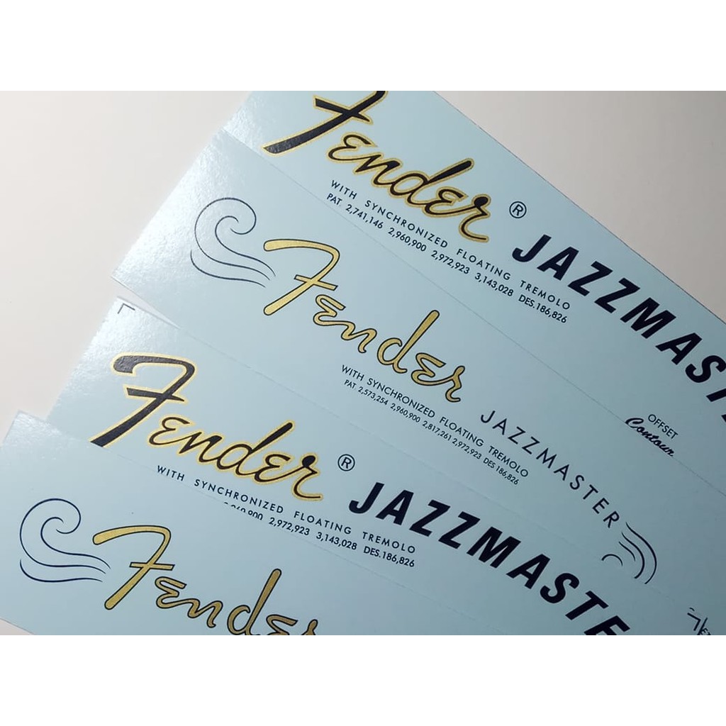 Fender Jazzmaster Waterslide Decal for Guitar Headstock Restoration ...