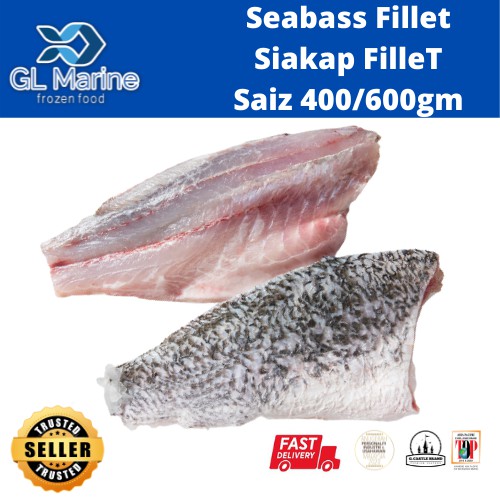 [Premium][Fish n Chip] Seabass Fillet/Siakap Fillet [200-400GM ...