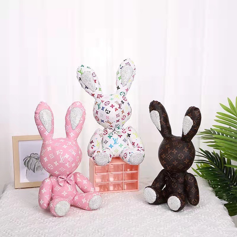 Bunny rabbit LV stuffed cute doll diamond birthday gift | Shopee Malaysia