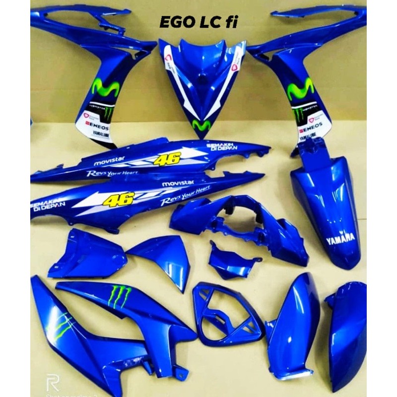 COVERSET YAMAHA EGO LC/LC FI MOVISTAR / REDBULL / SHARK | Shopee Malaysia