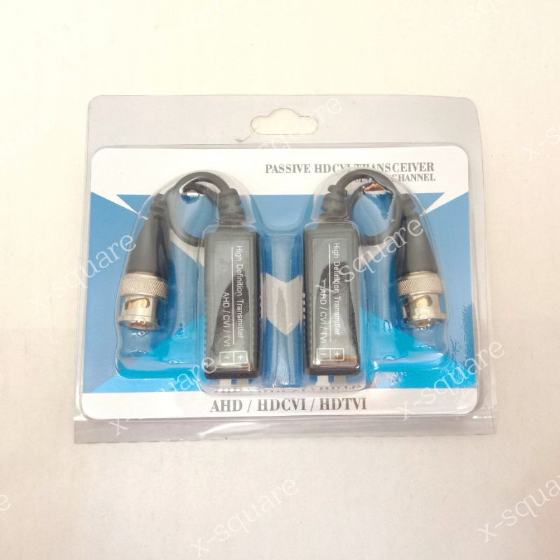 CCTV Passive HDCVI Video Balun BNC RG59 to CAT 5E / CAT 6 Transceiver ...
