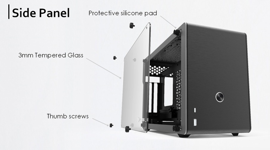 RAIJINTEK OPHION Series MINI ITX Casing Chassis Mini PC Case BLACK ...