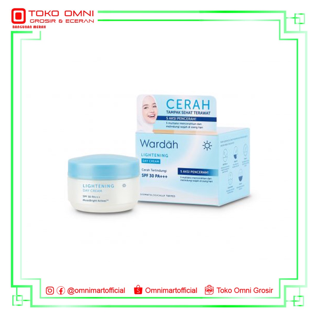 Wardah Light DAY CREAM 30g | Shopee Malaysia