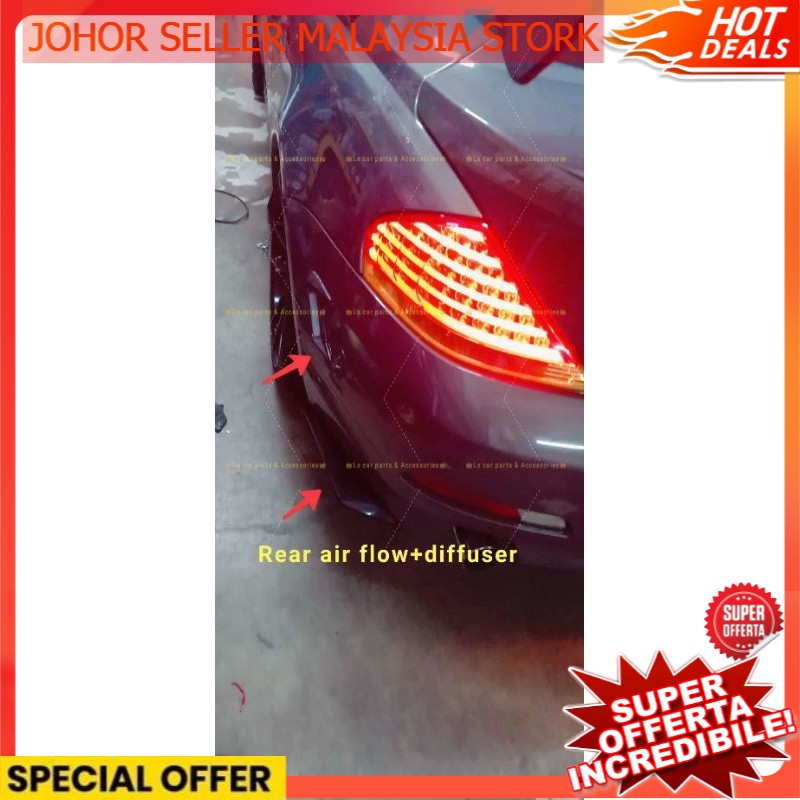 Splitter Spoiler Body Kit Angle Wing Estima Bezza City Vios Civic Rear ...