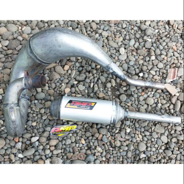 Satria 2 STROKE pnp trail shrimp exhaust - ORIGINAL AMP RACING trail ...