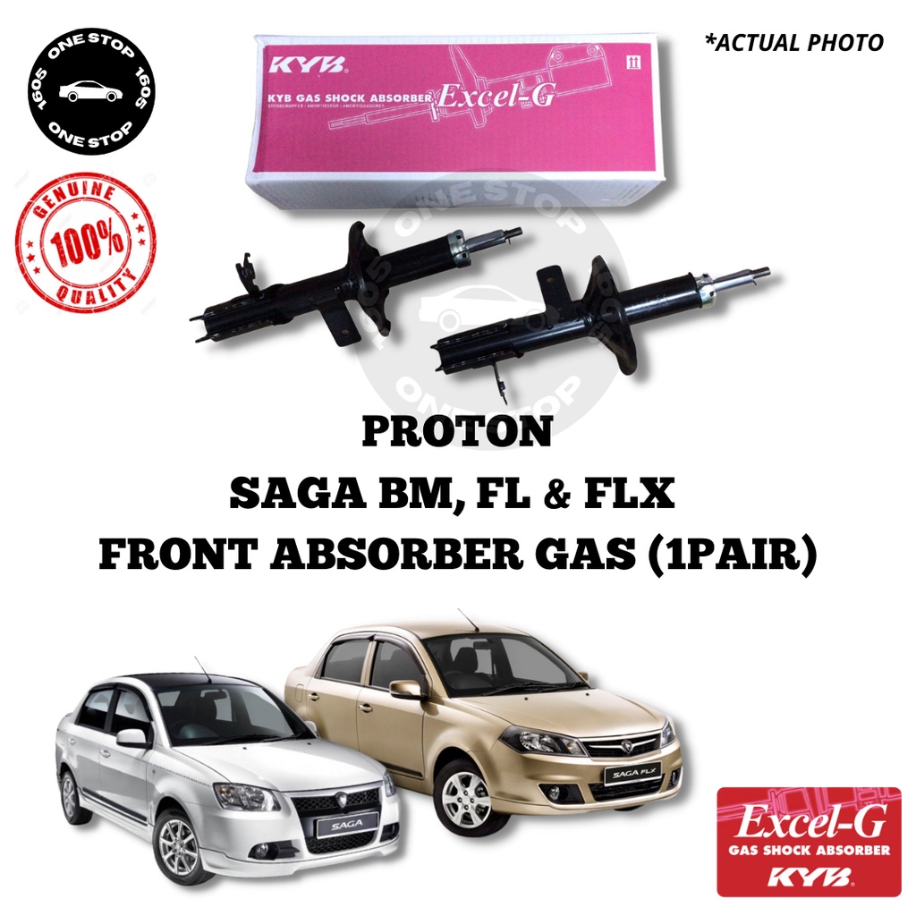 PROTON SAGA BLM FL & FLX DEPAN/ FRONT KYB KAYABA EXCEL G ABSORBER GAS (2PCS) | Shopee Malaysia
