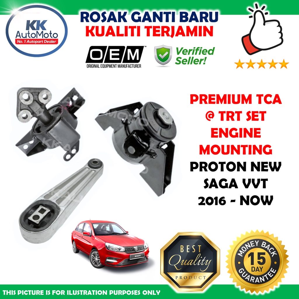 Proton Saga New VVT 2016 - Now Premium Full Assy TCA @ TRT Set Engine ...