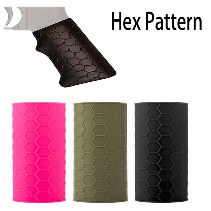 Rubber Grip Cover Universal Tactical Grip Sleeve with Hex Pat | Shopee ...