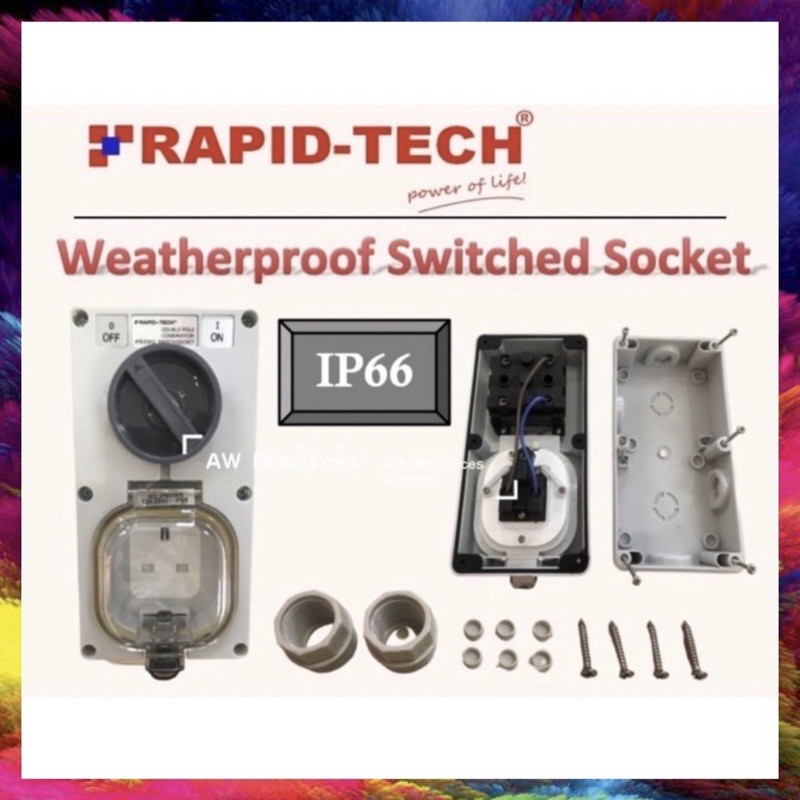 OUTDOOR IP66 WEATHERPROOF COMBINATION SWITCHED SOCKET (IP8336S ...