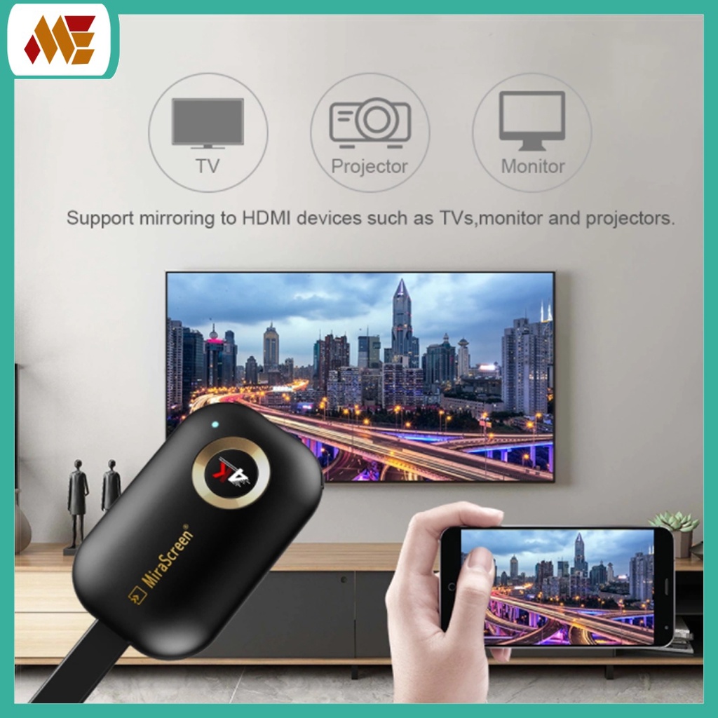 TV /Monitor/ Projector MiraScreen G9 / G9 Plus Display Dongle 4K ...