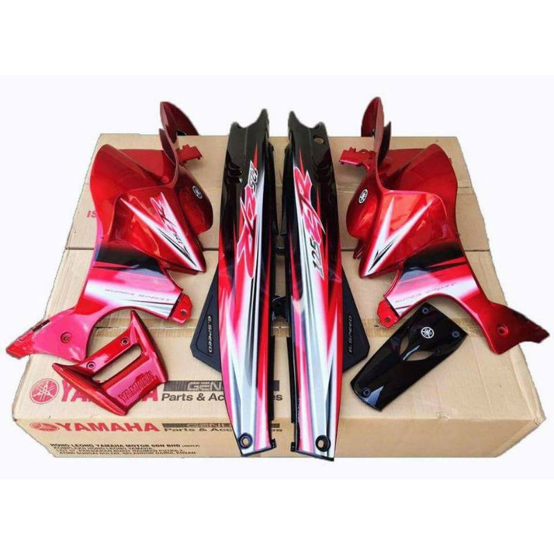 COVERSET 125 Z/ZR MAROON HITAM ORIGINAL HLY ( FREE SPOILER-FERING ...