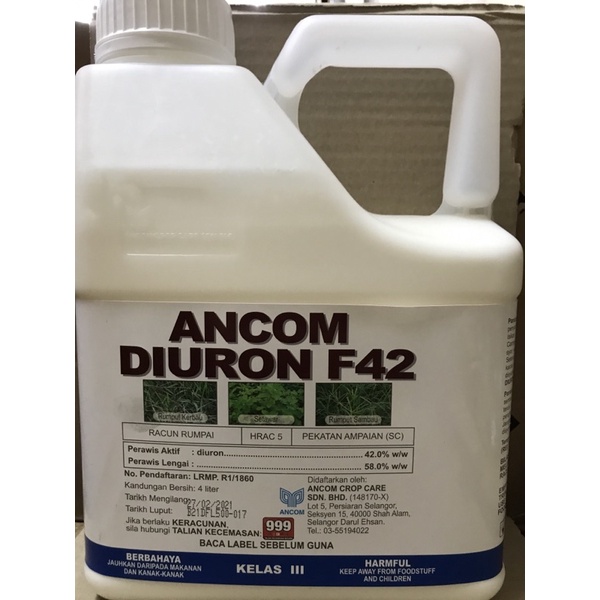 Ancom Diuron F42 4 Liters | Shopee Malaysia