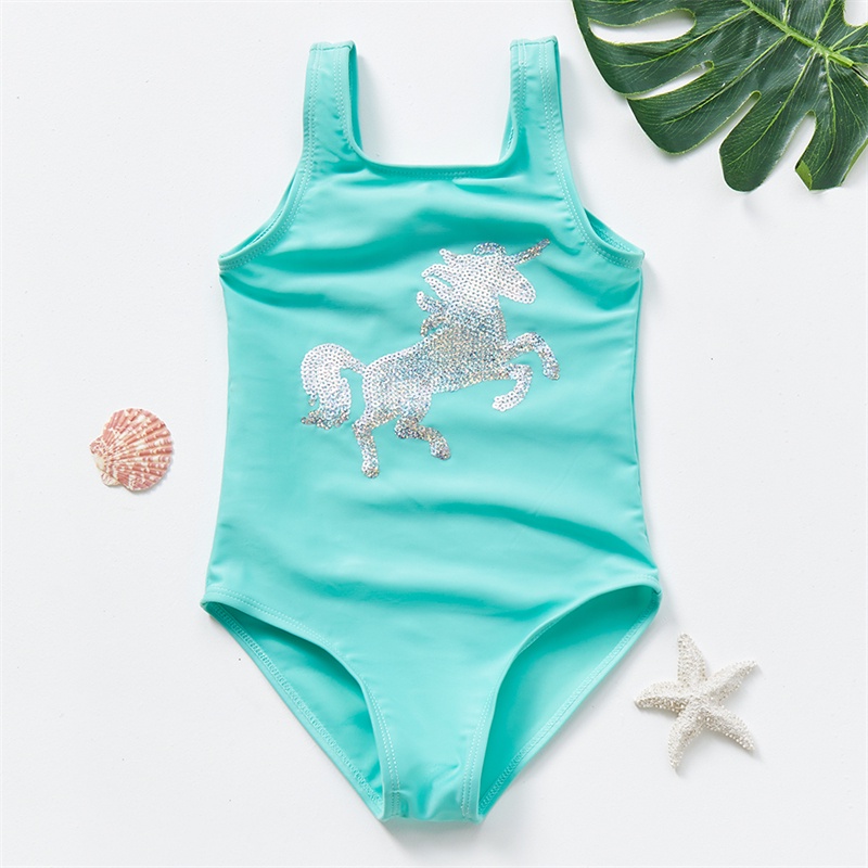 Girls one piece Unicorn swimsuits New 2022 Child Little Girls Summer ...