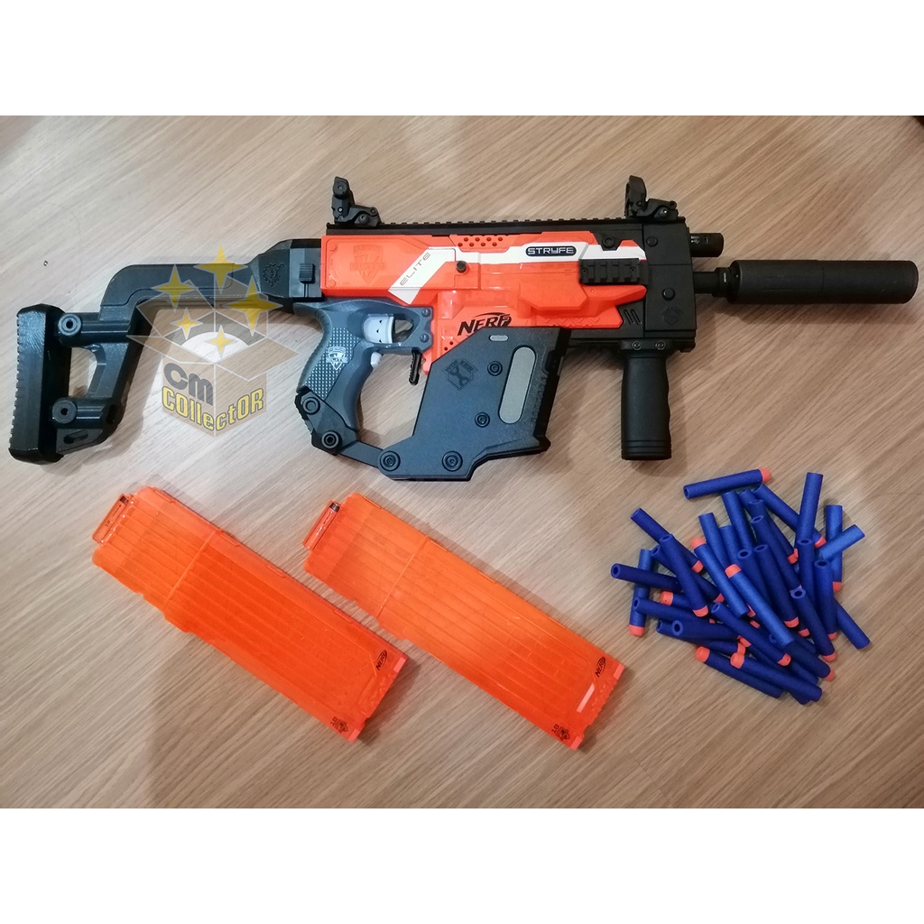 Nerf N-Strike Elite Stryfe (Moded) + Worker Mod Kriss Vector Imitation ...
