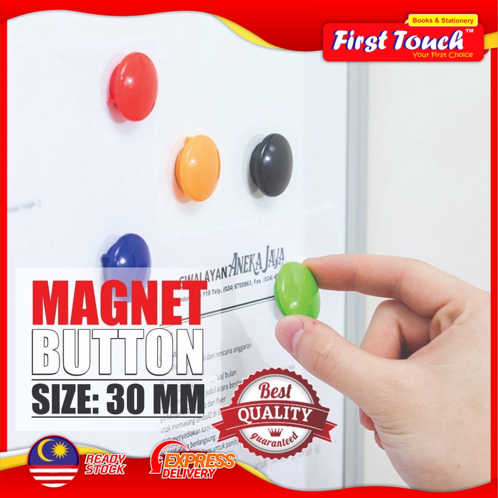 Magnetic Button / Magnet Button / Whiteboard Megnet Button 30mm (5's ...