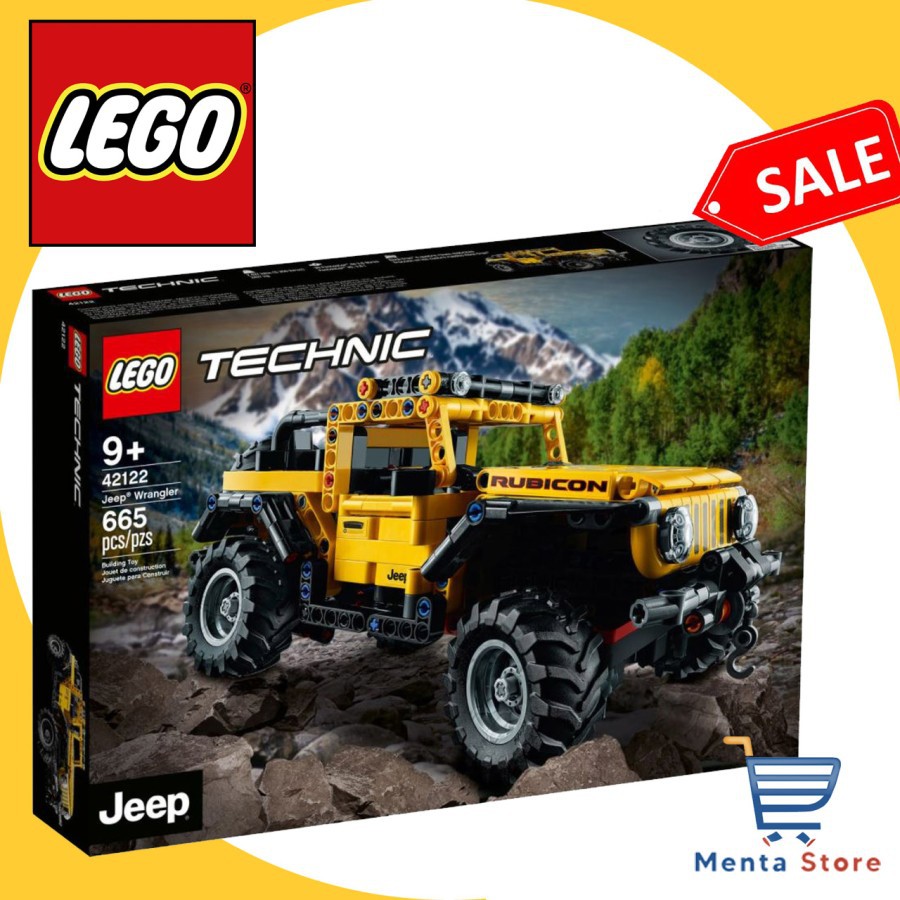 Lego Technic 42122 Jeep Wrangler Rubicon 4x4 Toy Off Roader Icon Model ...