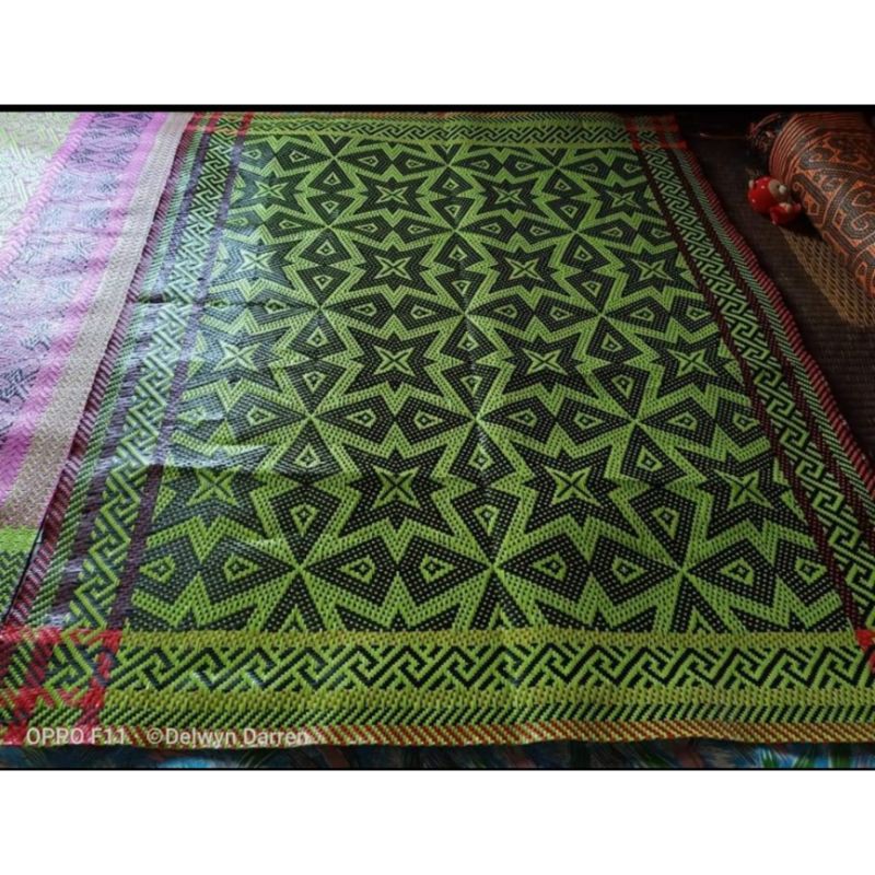 Tikar Anyaman bercorak handmade 📌 | Shopee Malaysia