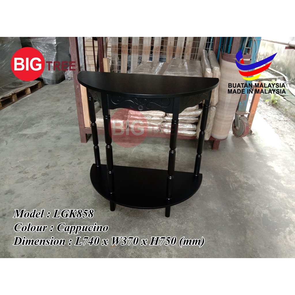 Big Tree Halfmoon Console Table / Half Round Side Table / Meja Tepi ...