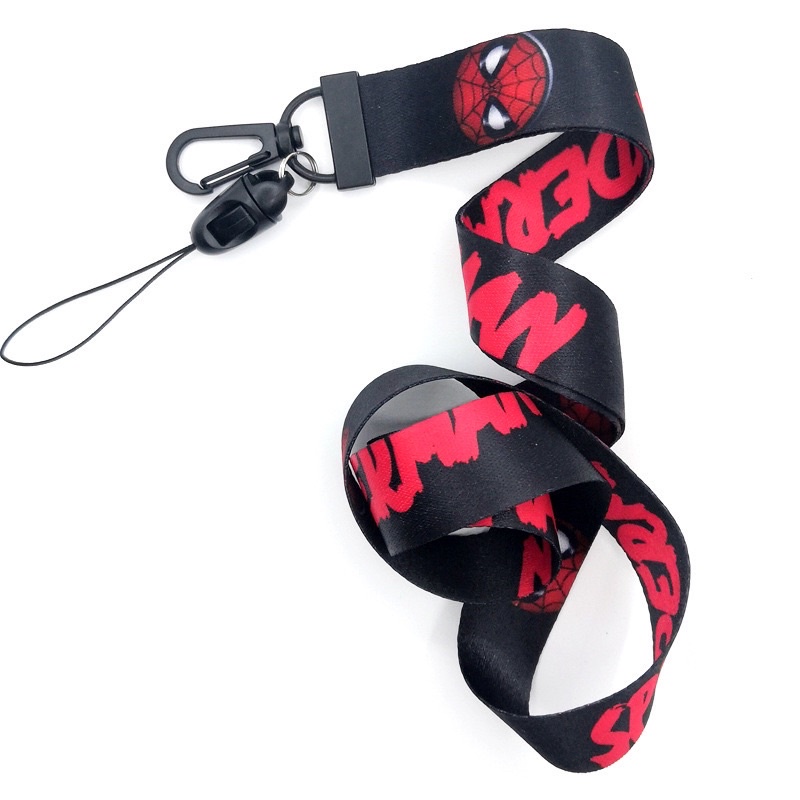Spiderman lanyard Keychain for Keys,Long Lanyard for Id Badge Holder ...