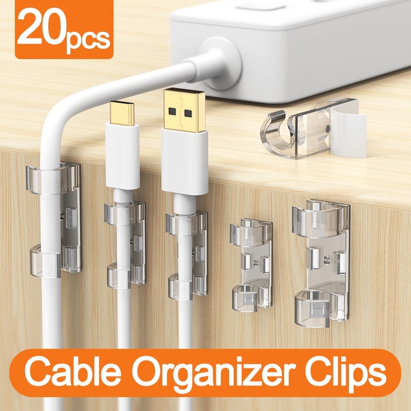 Universal Cable Organizer Clips USB Charger Cable Management Cable ...
