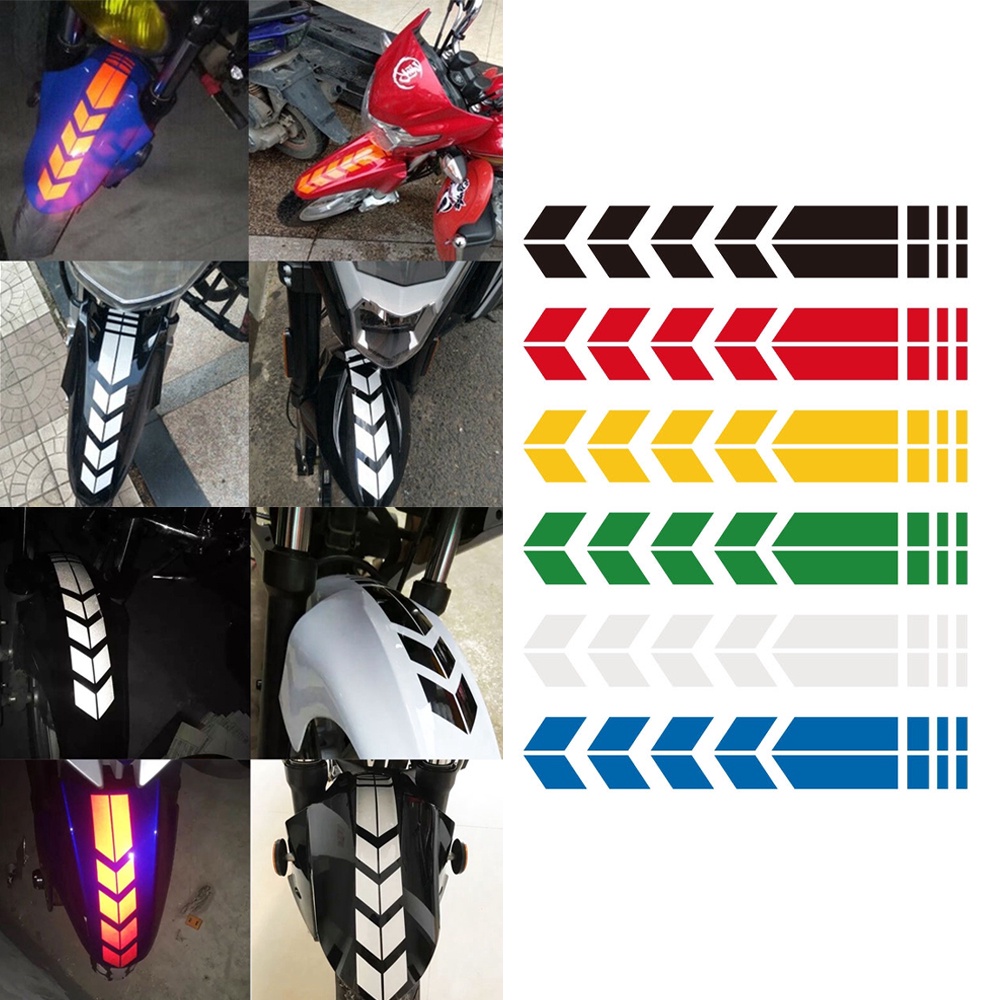 Motorcycle Fender Decals Sports Car Waterproof sticker Reflective ...