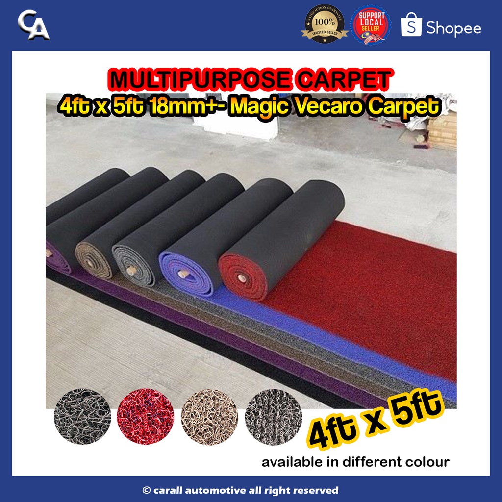4ftx5ft V20mm+- Magic Grip Waterproof Coil Mat Car Large Roll Carpet ...