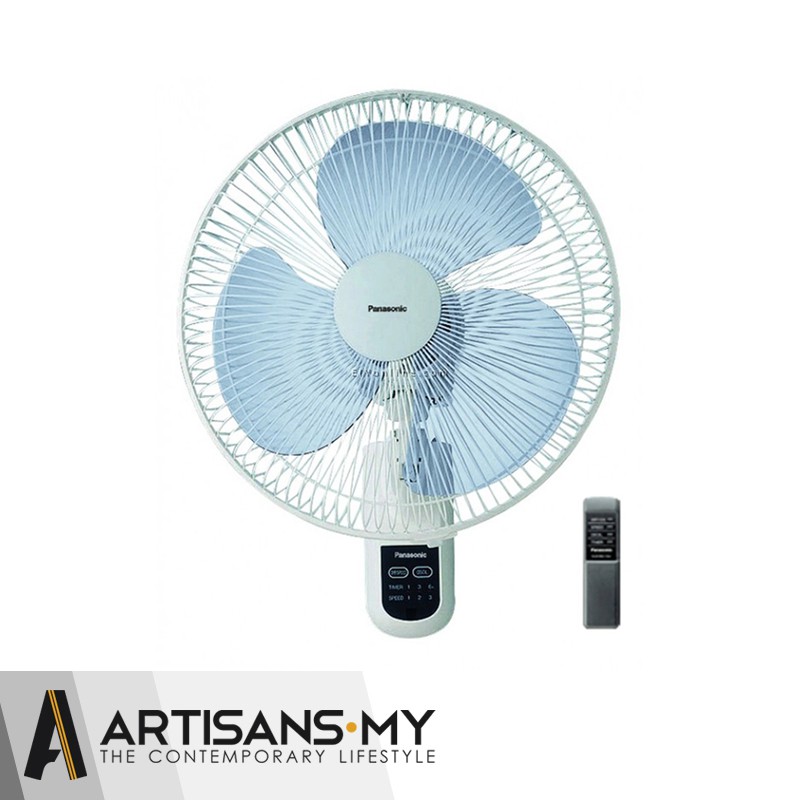 Panasonic 16 inch Wall Fan With Remote Control 3 speed on/off control F ...