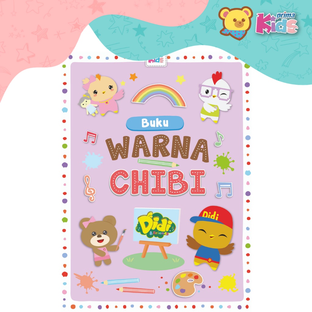 Colouring Book Didi & Friend | Buku Warna Chibi | Shopee Malaysia