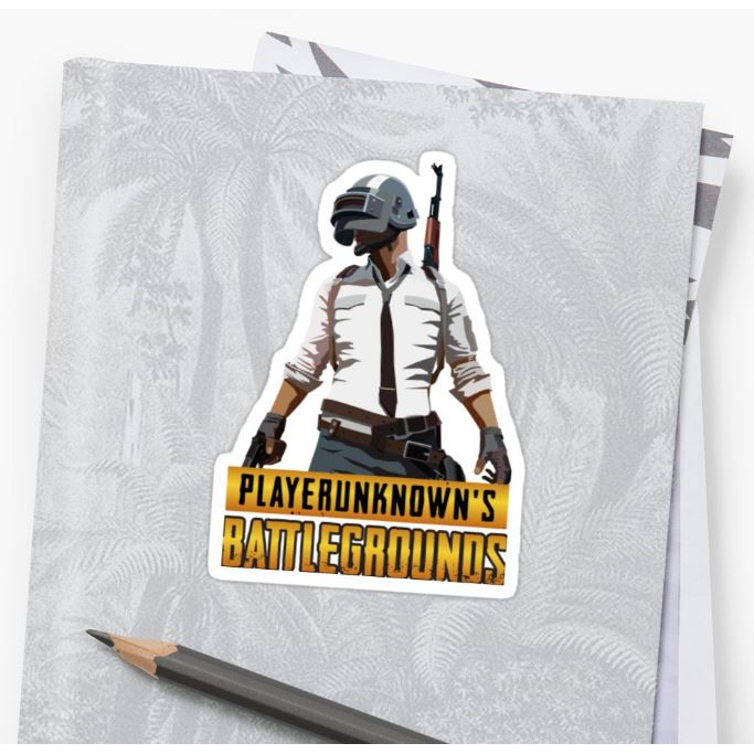 PUBG Sticker Vinyl Laptop Luggage Skateboard Car Decals | Shopee Malaysia
