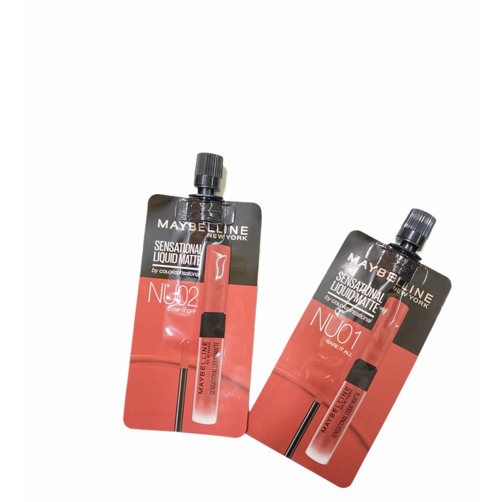 Authentic Maybelline Lip Sachet 1 Per | Shopee Malaysia