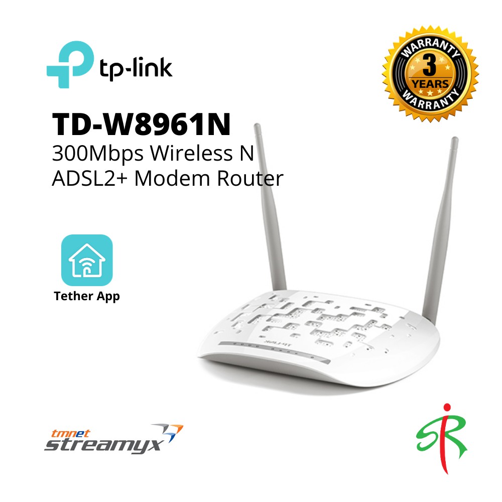 TP-LINK TD-W8961N ADSL2+ Streamyx WiFi Modem Router (300Mbps) | Shopee Malaysia