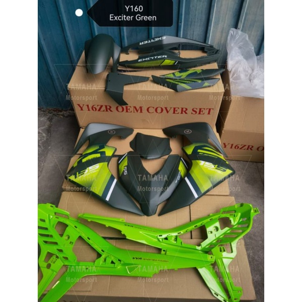 YAMAHA Y16 Y155 vva vietnam Exciter green Cover set (Sticker Tanam ...