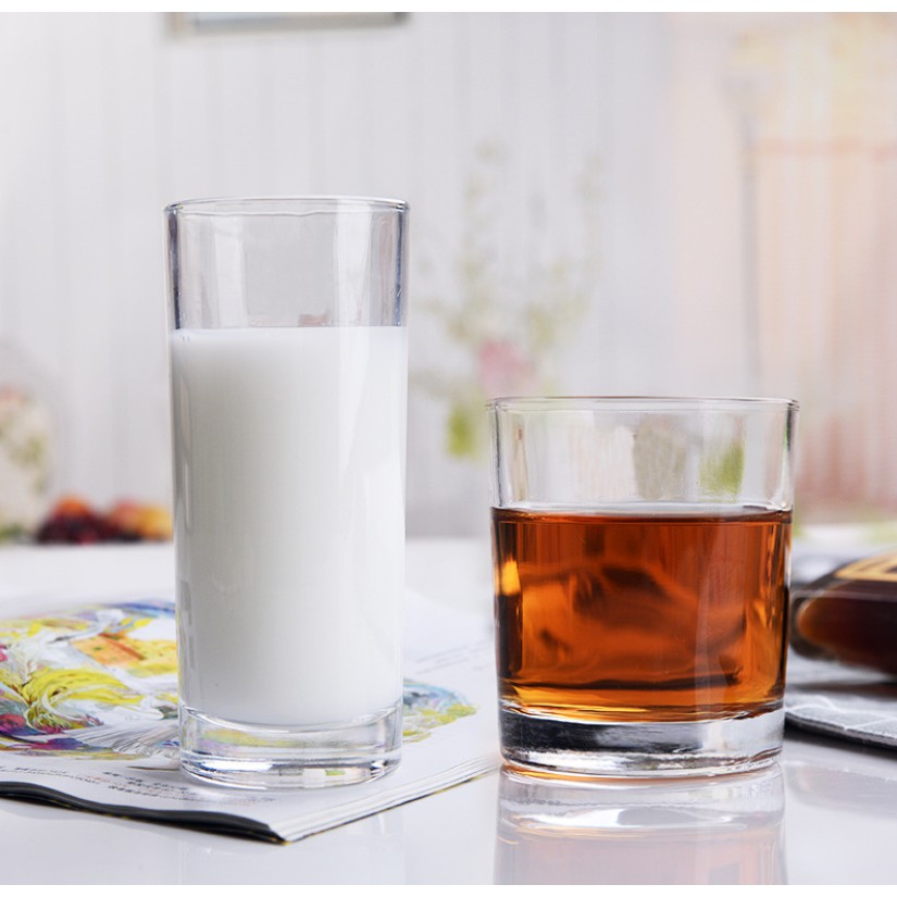 MK GLASS Transparent water drinking glass juice cup glasses(1pcs.6pcs ...