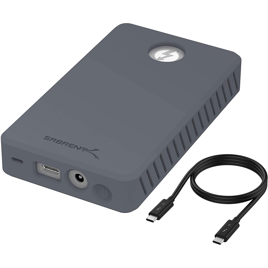 Sabrent Thunderbolt 3 Dual NVMe M.2 SSD Enclosure (2 x M.2 SSD Tool ...