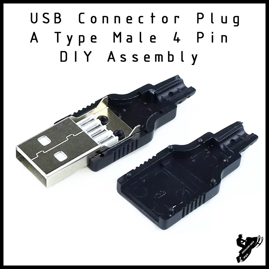 4 Pin USB Connector Male Plug Type A | Shopee Malaysia