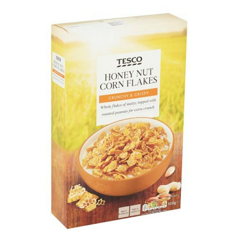 Tesco Honey Nut Corn Flakes 500g | Shopee Malaysia
