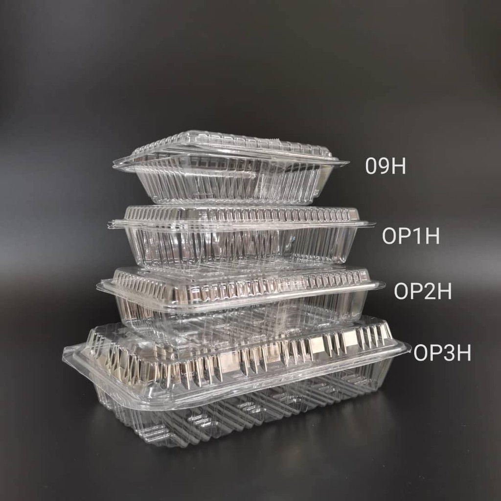 [WHOLESALE] Small Plastic Clear Transparent Container 9H (100pcs) SUSHI ...
