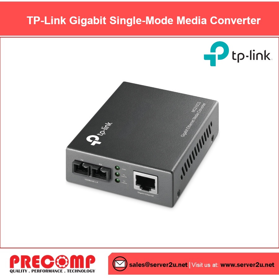 TP-Link Gigabit Single-Mode Media Converter (MC210CS) | Shopee Malaysia