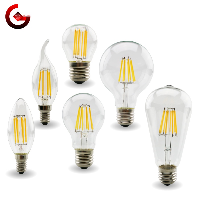 Got Liang 4W 6W E27 E14 220V Retro Edison LED Filament Bulb Lamp C35 ...
