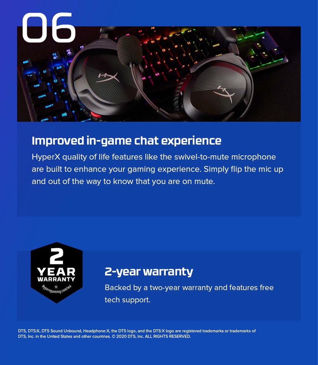 HYPERX CLOUD STINGER 2 DTSX PC GAMING HEADSET (519T1AA) | Shopee Malaysia