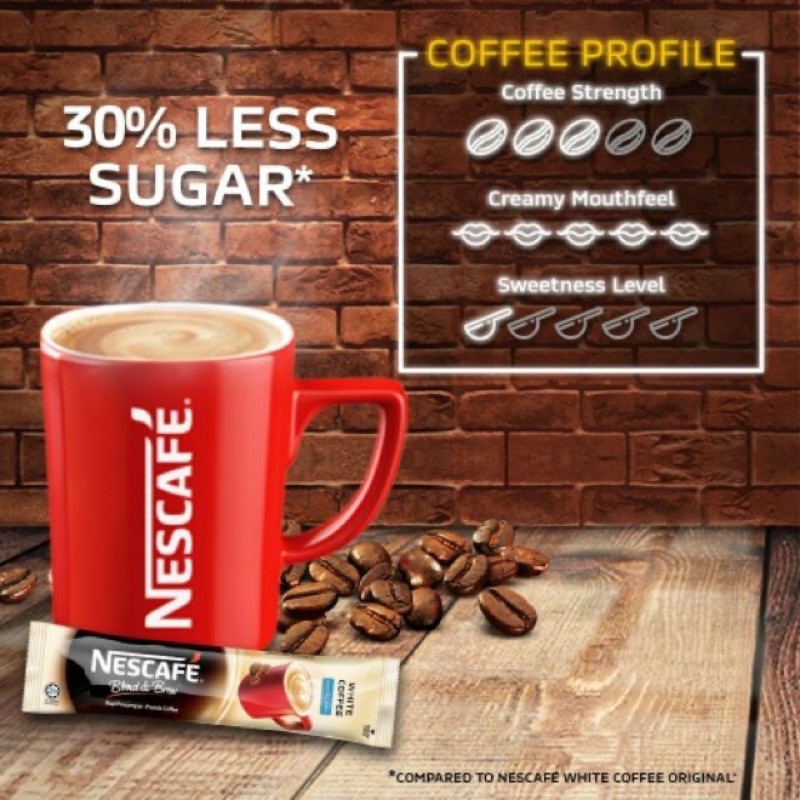 Nescafé White Coffee LESS Sugar 3 in 1 (Feb 2025) | Shopee Malaysia