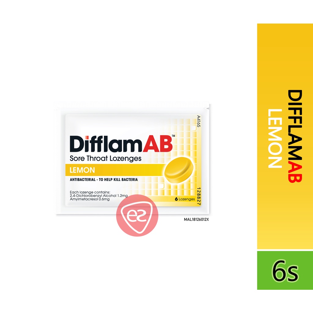 DIFFLAM AB SORE THROAT LOZENGES ( DIFFLAM AB LEMON/ ORANGE ...