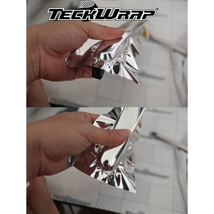 Teckwrap USA Premium Mirror SILVER Chrome Car Wrap Vinyl Films Bike ...