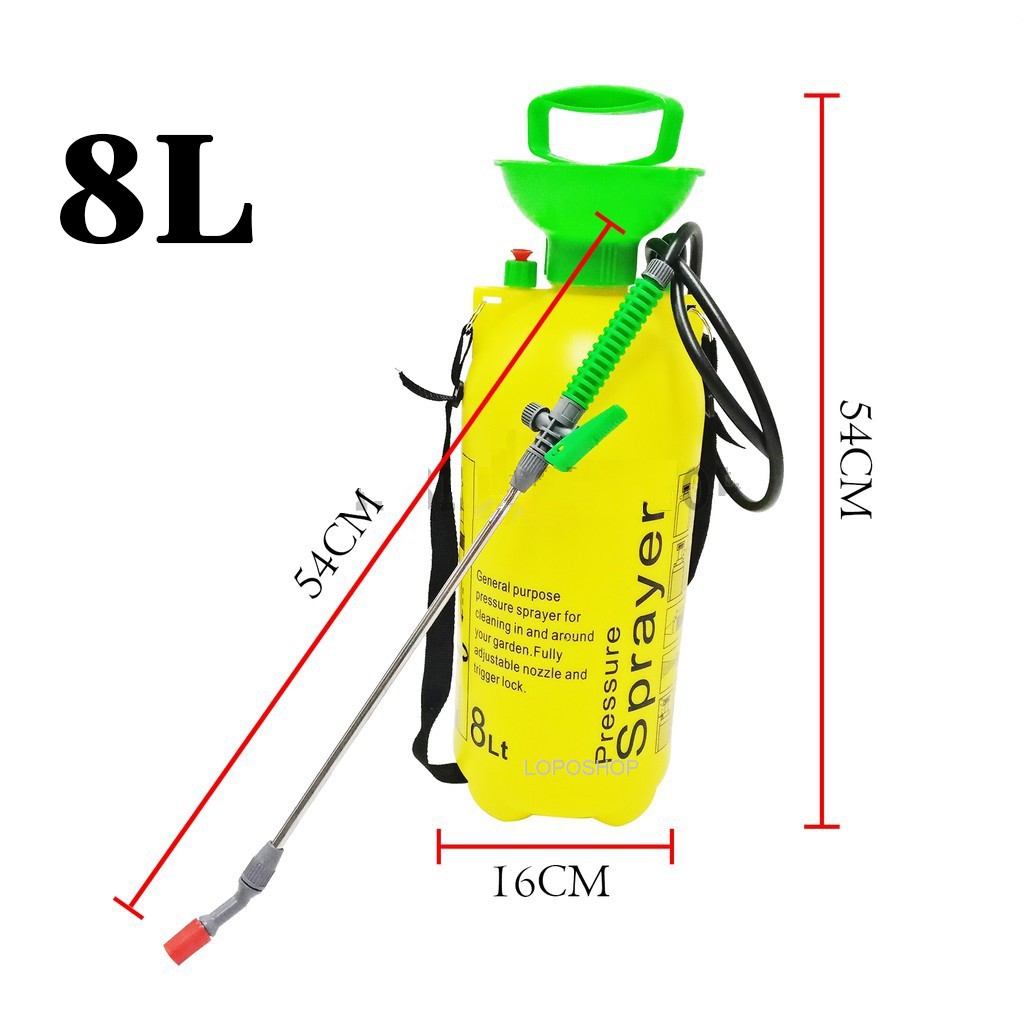 Farm Pressure Sprayer Chemical Toxic Spray Insect Crop Wand Hose Kimia ...