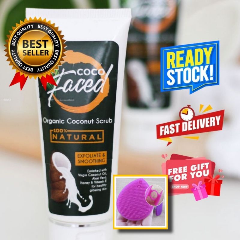 Organic Coconut Scrub Coco Faced exfoliate & smoothing | Shopee Malaysia